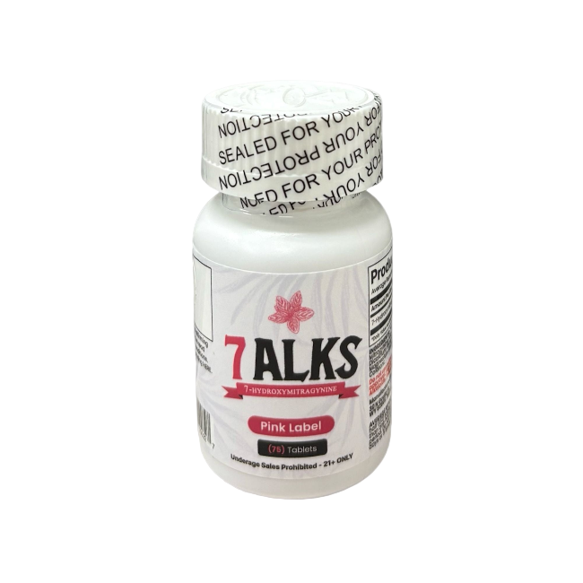 7ALKS 75ct 7OH Chewable Tabs Pink Label Bottle 20mg Per Tablets – Seven ...