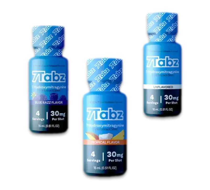 7Tabz 3ct 7-OH 90mg Shot Pack – Flavor Bundle for Variety