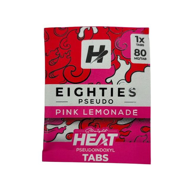 Straight Heat Eighties Pseudo 1ct Chewable Tab Pink Lemonade 80mg Per ...
