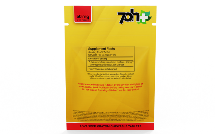 7OH Plus 7OH Flavored Chewable Tabs 50mg per Tablet – Seven Tech