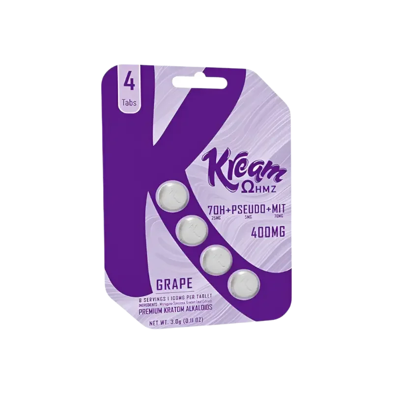 Kream 30mg 7-OH + Psuedo + Mit Grape Tablets for Health Care Needs