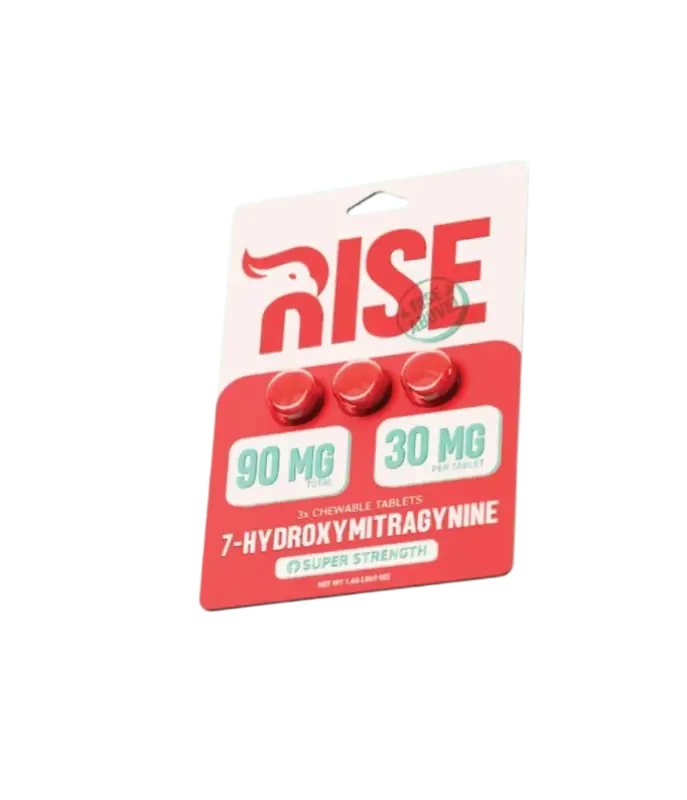 Rise 7-Hydroxymitragynine Tablets 30mg 3ct Pack – Seven Tech
