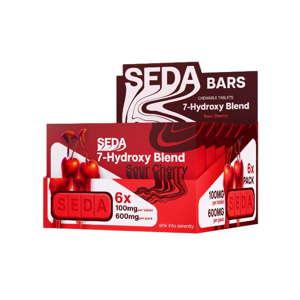 SEDA Bars 6ct 7OH Chewable Tabs Sour Cherry 100mg Per Tablet – Seven Tech