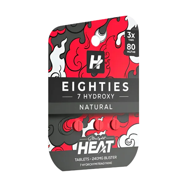 Straight Heat 3ct 7OH Eighties Tabs Natural 80mg per Tablet